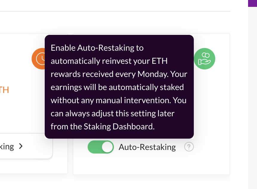 New Feature: Compound Your ETH Staking Rewards with Auto-Restaking ...